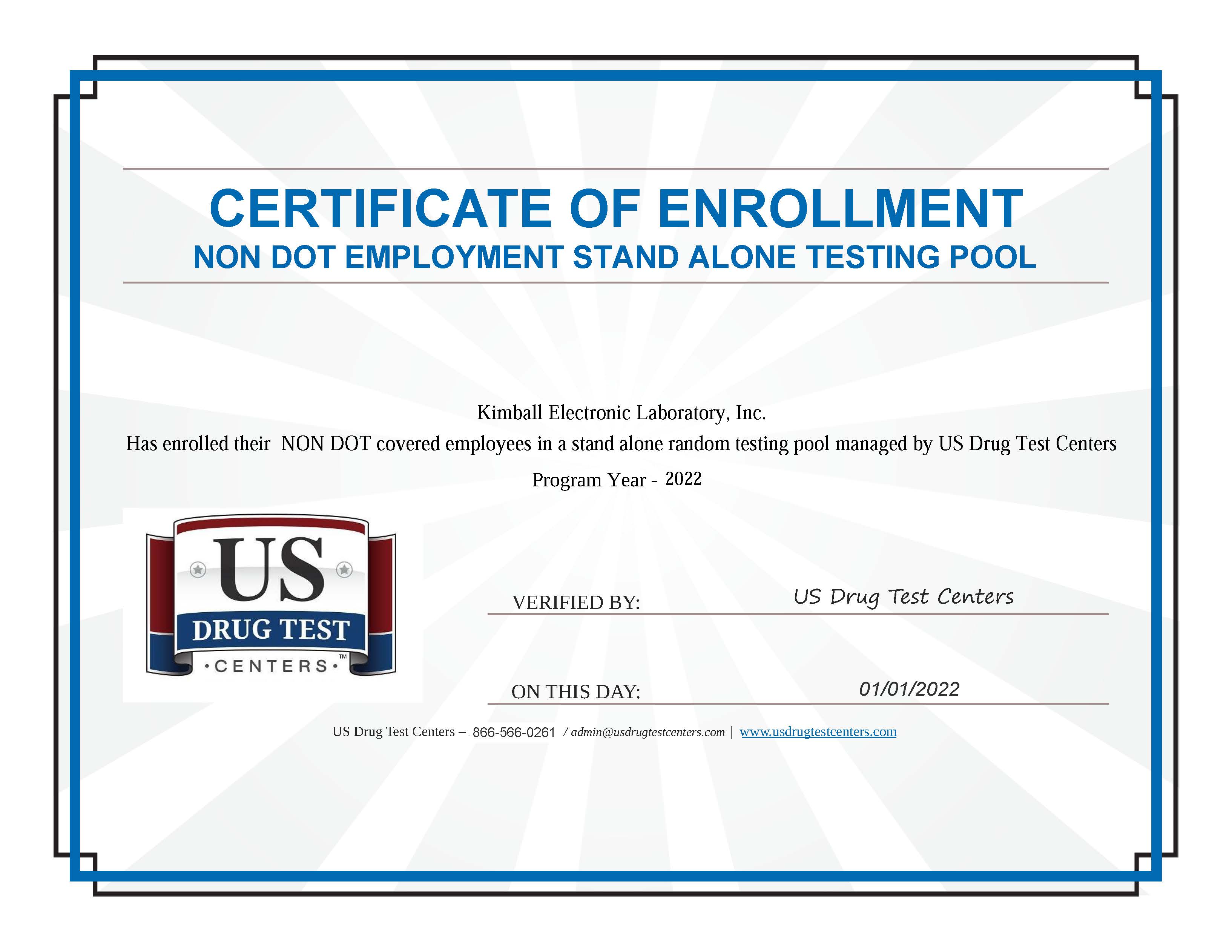 Accreditation - KELI Labs